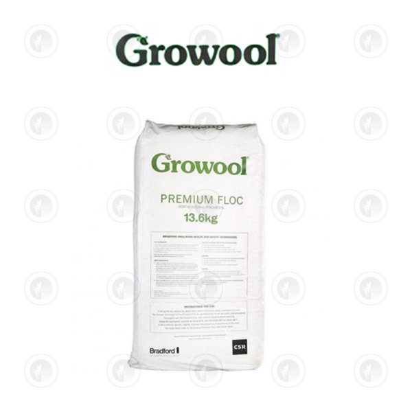 Growool - Premium Rockwool Floc | 13.6KG / 110L Bag | Granulated Rockw ...