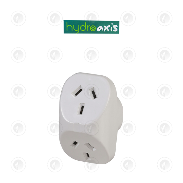 Hydro Axis - Double Adapter Triangular | 240V | 10A – Benchmark Hydroponics