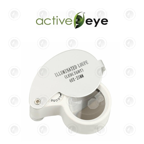 Active Eye Magnifying Loupe| With LED Illuminator | 30X Magnification ...